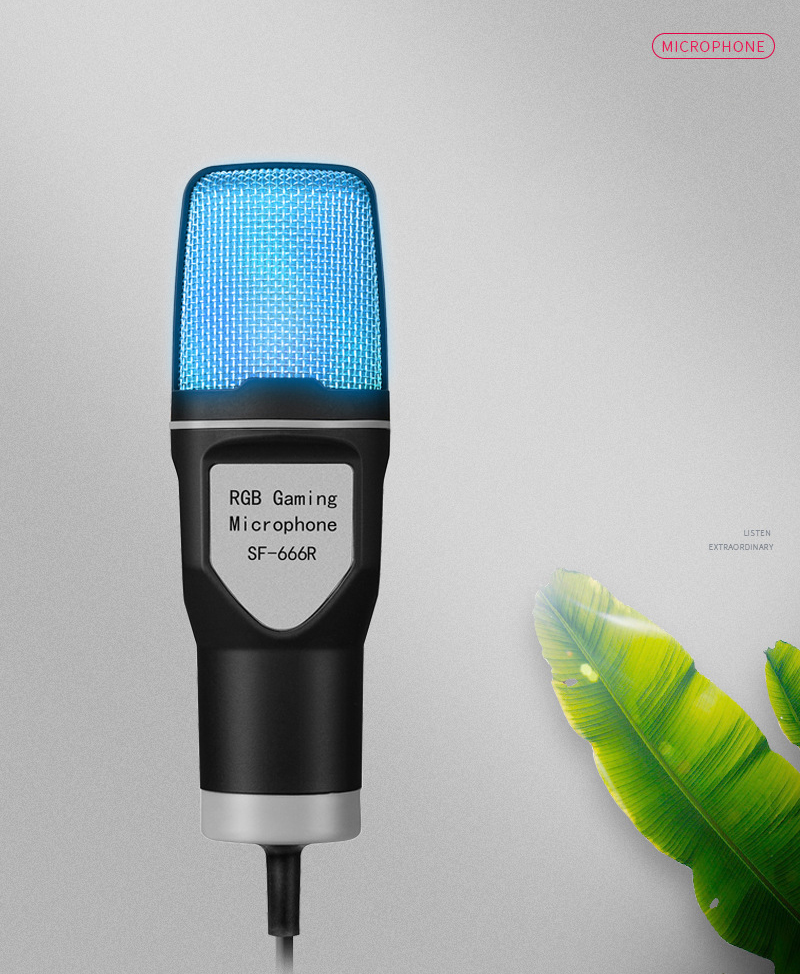 Многофункциональный микрофон MyPads SF-666R из прочного алюминия для стриминга