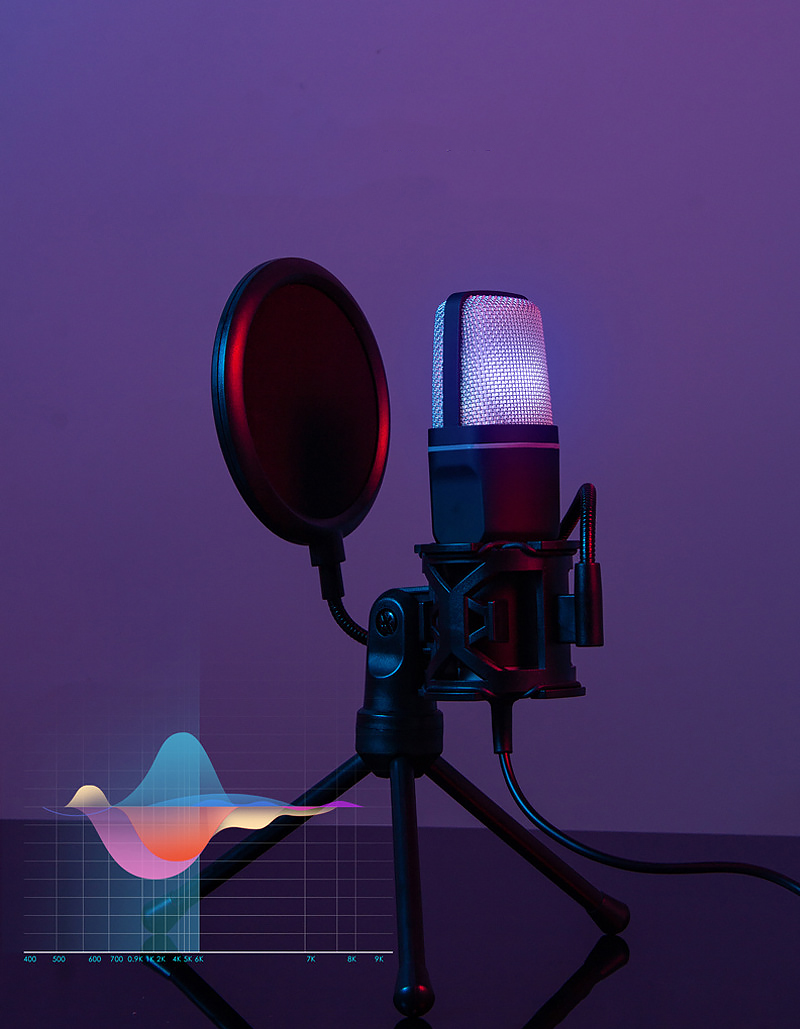 Многофункциональный микрофон MyPads SF-666R из прочного алюминия для стриминга